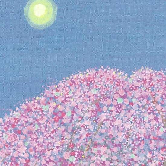ひらいみも ポストカード（空と桜：月）｜創作品モール あるる